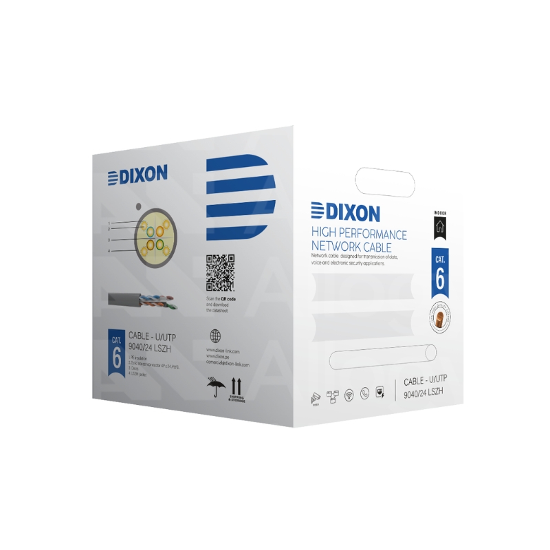 CABLE UTP CAT6 DIXON 9040 ROLLO 305 METROS COBRE PURO - Alliance ...